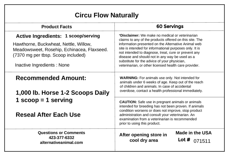 Circu-Flow Naturally-Cipex Anti-Inflamatory For Horses