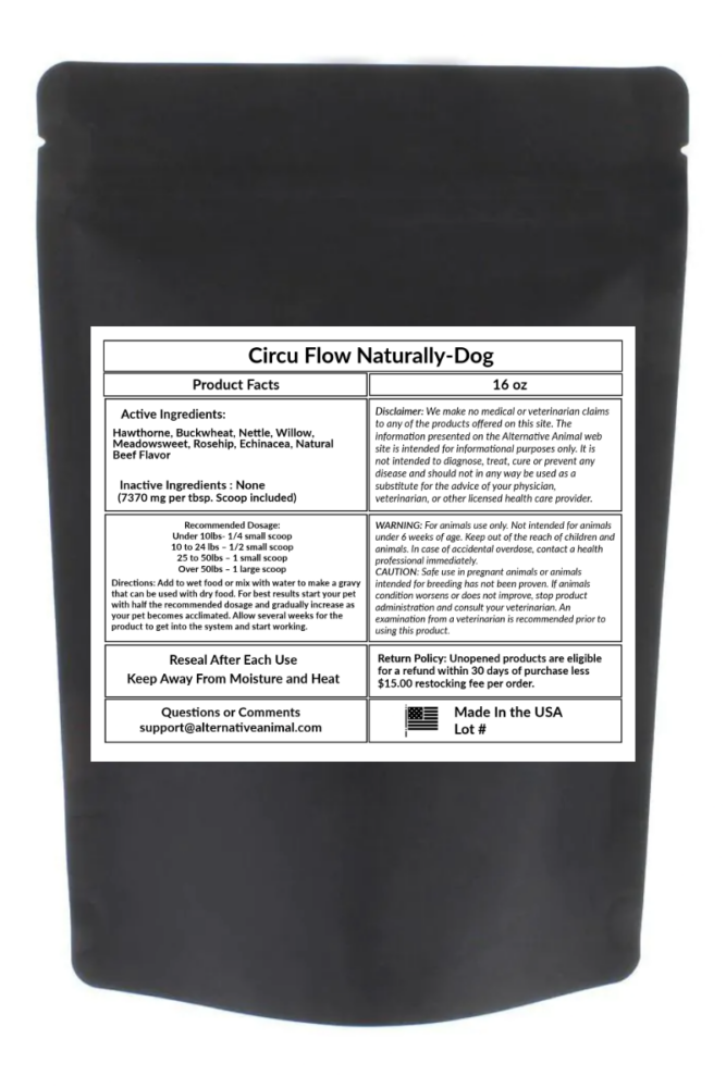 Circu Flow Naturally | Natural Anti Inflammatory For Dogs • Alternative ...