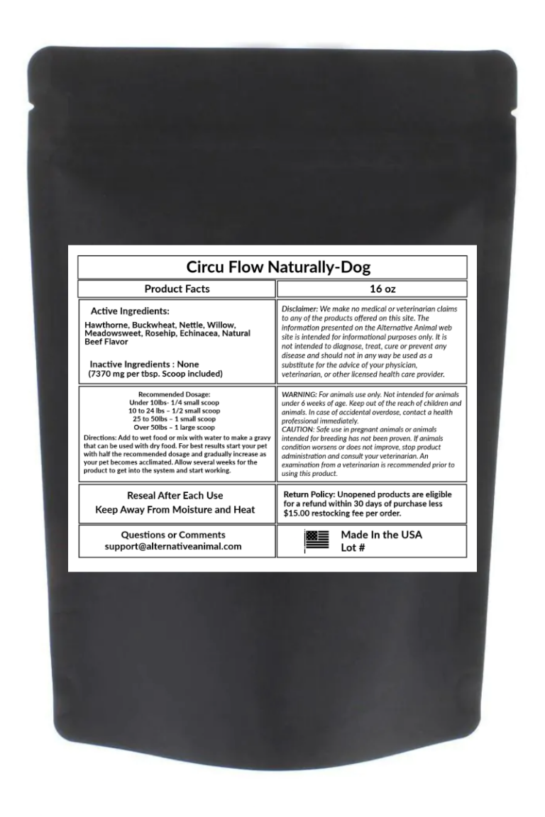 Circu Flow Naturally | Natural Anti Inflammatory For Dogs • Alternative ...
