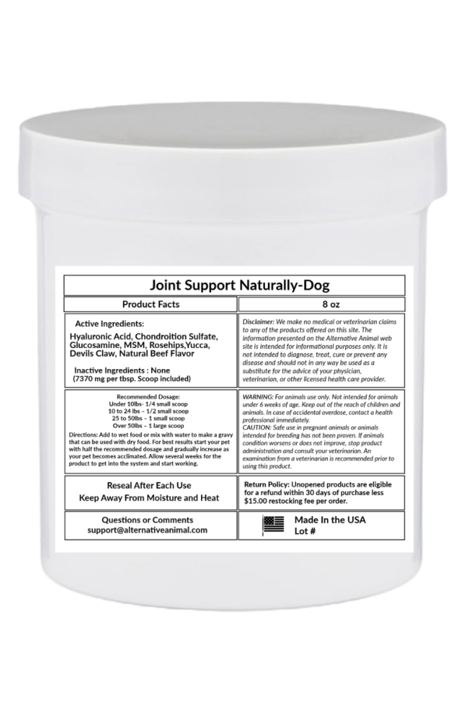 Joint Support Naturally | Hip And Joint Supplement For Dogs ...