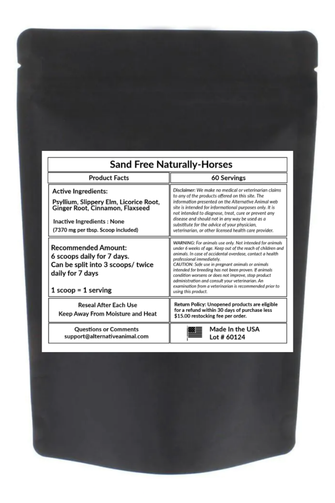 Sand Free Naturally | Digestive Support • Alternative Animal